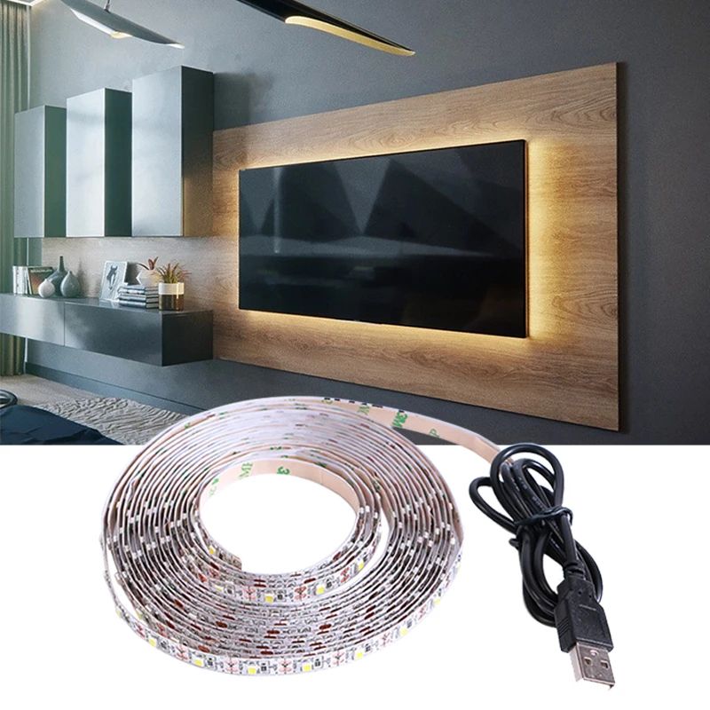 Led Strip Light 2835 White Led Tape Light USB Led Lights For Room ...