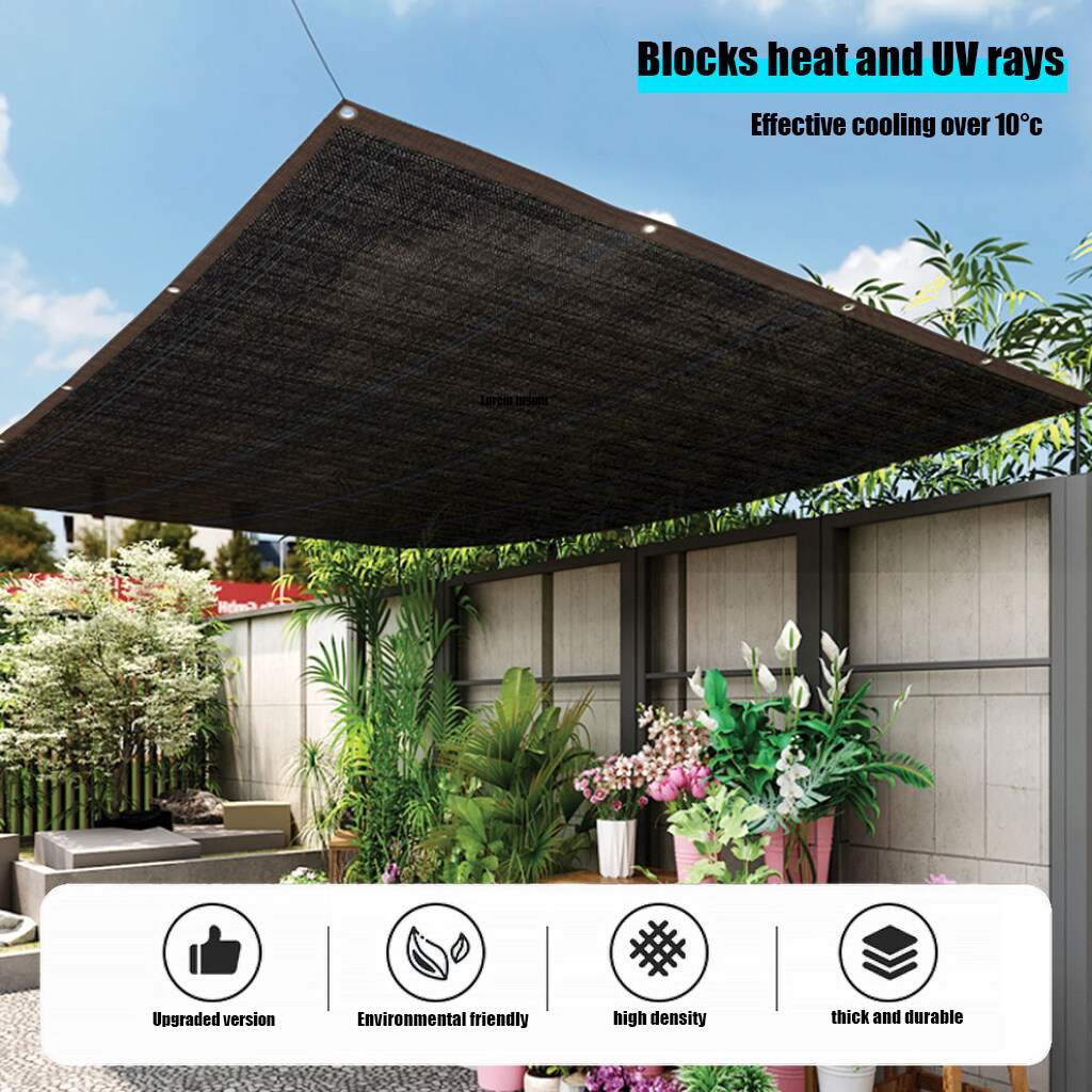 Sun Shade Net Awnings Anti UV 90% Sunscreen Jaring Kebun Garden Net ...