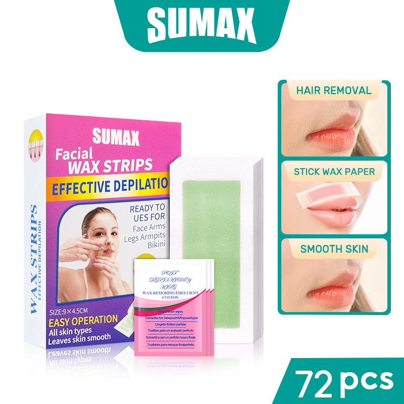Mini Wax Strips - Highly Flexible for Precise Hair Removal - Compact ...