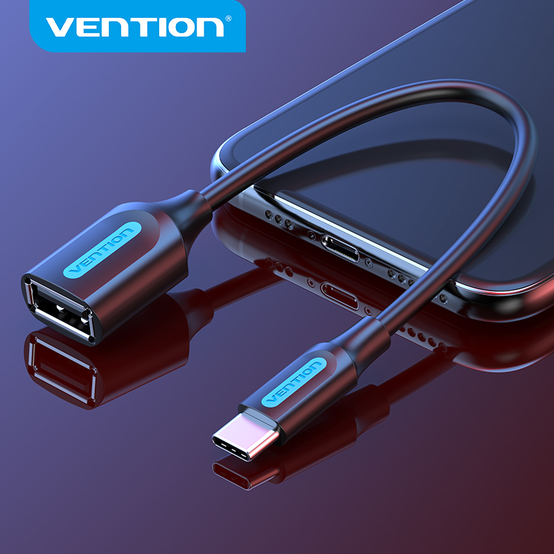 Type C OTG Adapter Vention 480Mbps USB-C Cable Connector For Cellphone ...