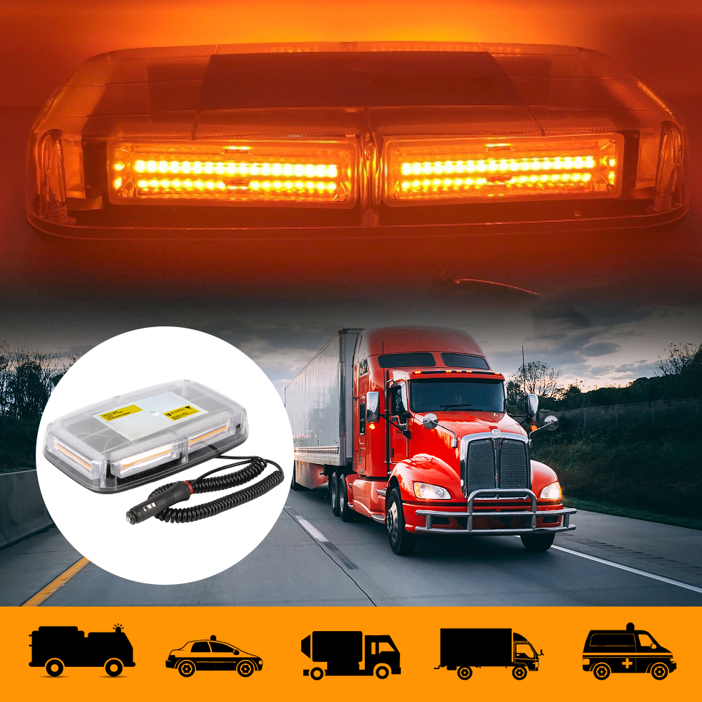 Yellow LED COB Ceiling Lamp Vehicle Roof Flashing Beacon DC12~24V Car ...