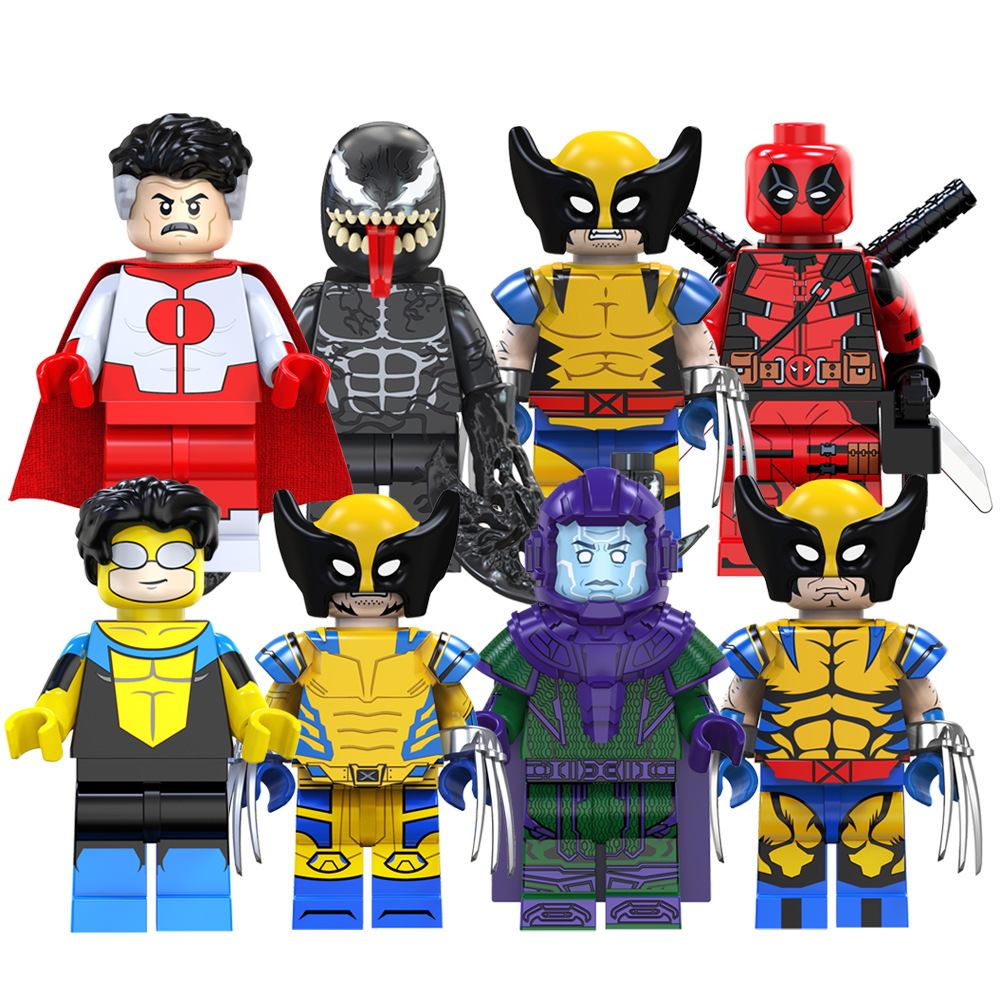 TV6205 Super Heroes Wolf Man Invincible Omni Riot Conqueror Mini Bricks ...