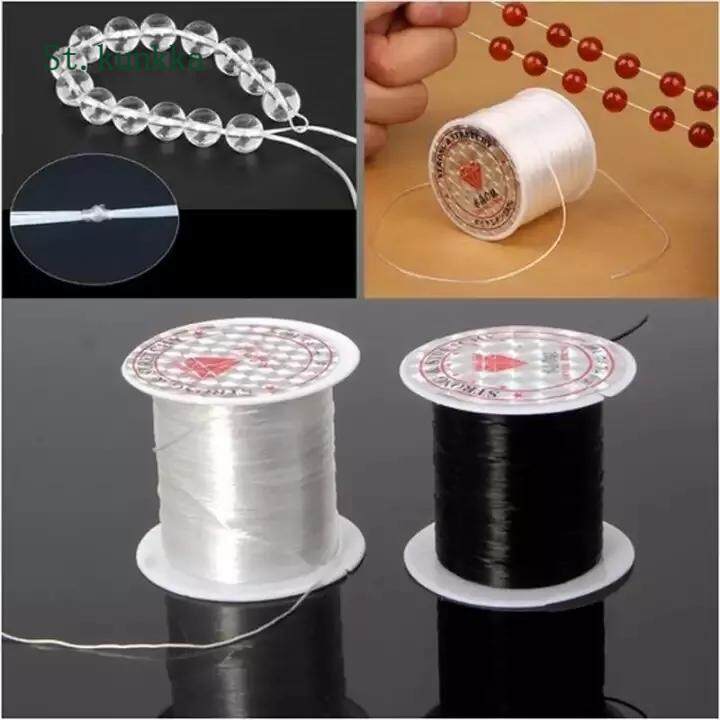 St.kunkka 40M 1mm Strong Stretchy Elastic Beading Thread Cord Bracelet ...