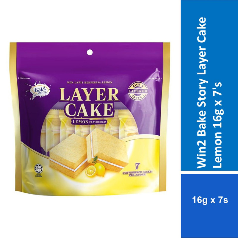 Win2 Bake Story Layer Cake Lemon 16g x 7's (1853F) | Shopee Malaysia