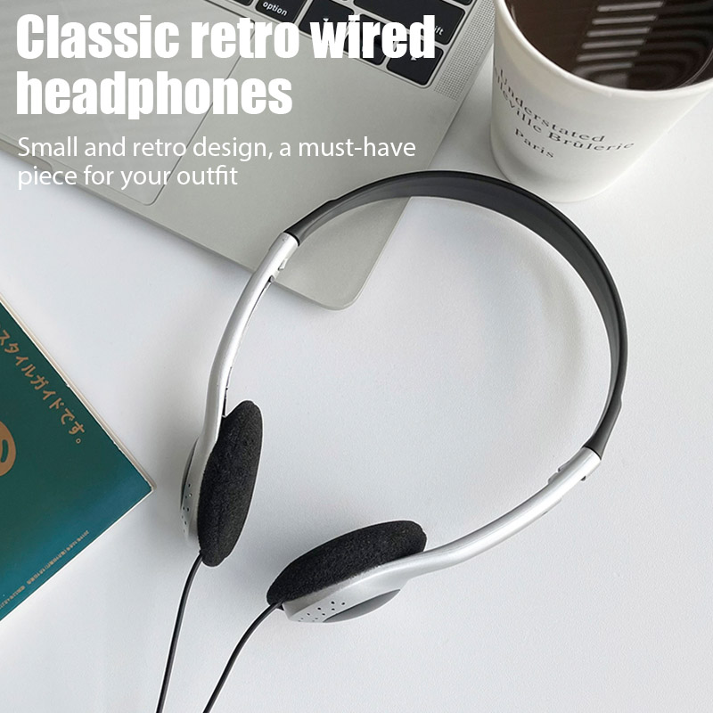 Wired Headset Fashionable Headphone Dual Line 1.2 Meters Long Settings ...