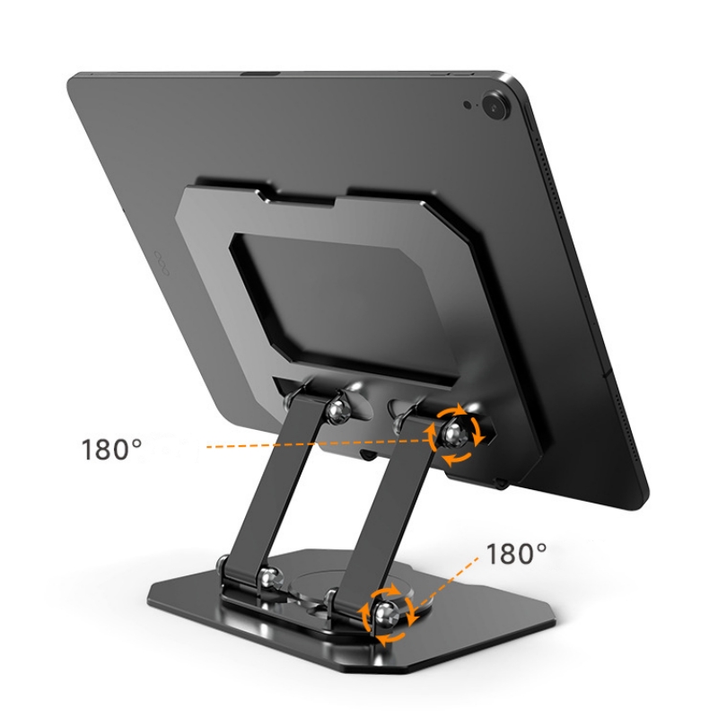 Tablet Stand Foldable Floor Standing Swivel Tablet Holder with 360 ...
