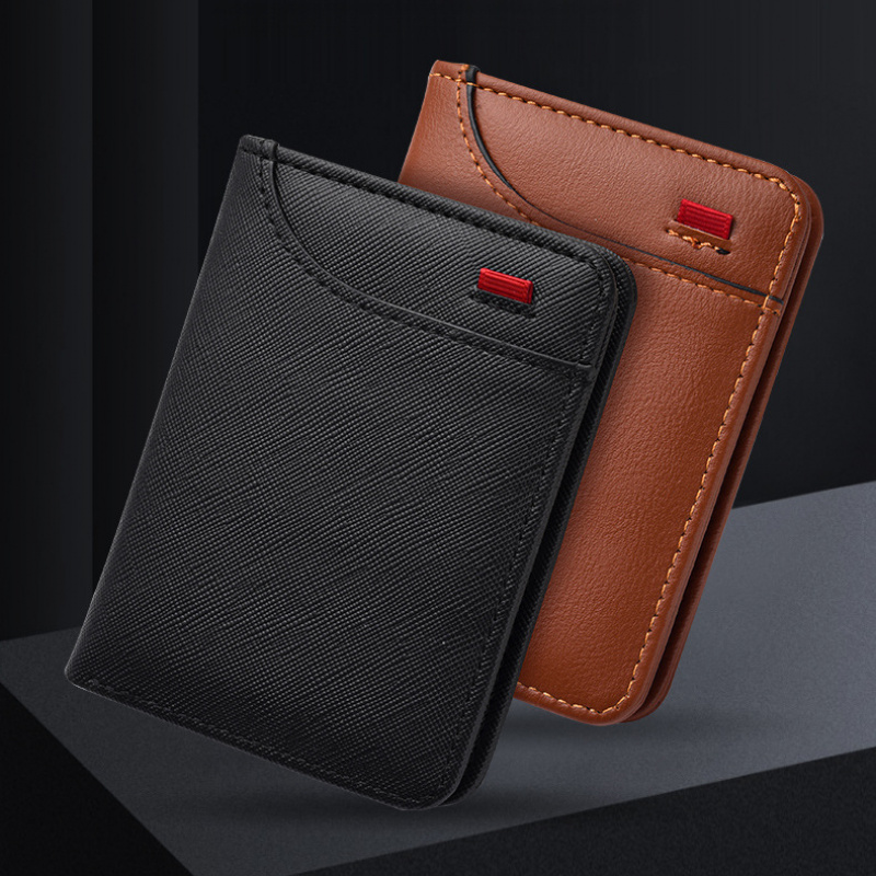 Ultra Thin Bifold Wallet For Men - Slim Minimalist Card Holder With ID ...