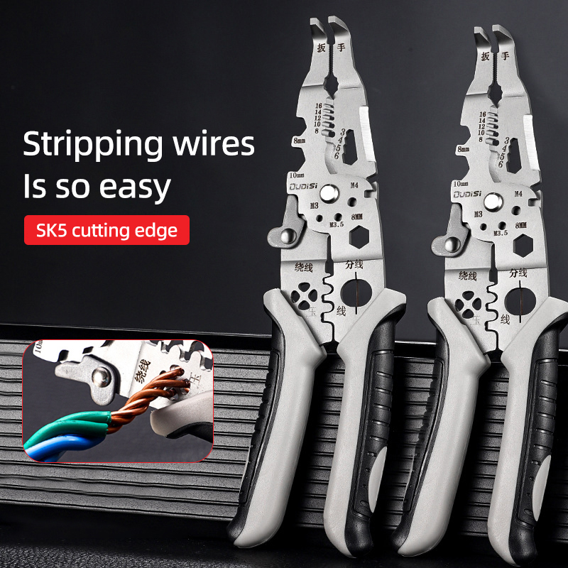 20 in 1 Multi-Function Pliers Electrician Wire Strippers Terminal ...