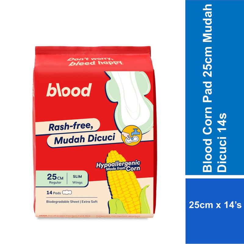 Blood Corn Pad 25cm Mudah Dicuci 14s | Shopee Malaysia