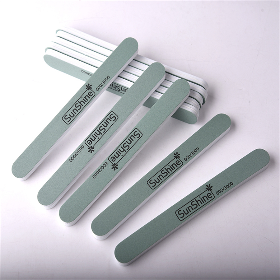 15pcs Double Sided Nail File 600/3000 Grit Natural Nails Polisher ...