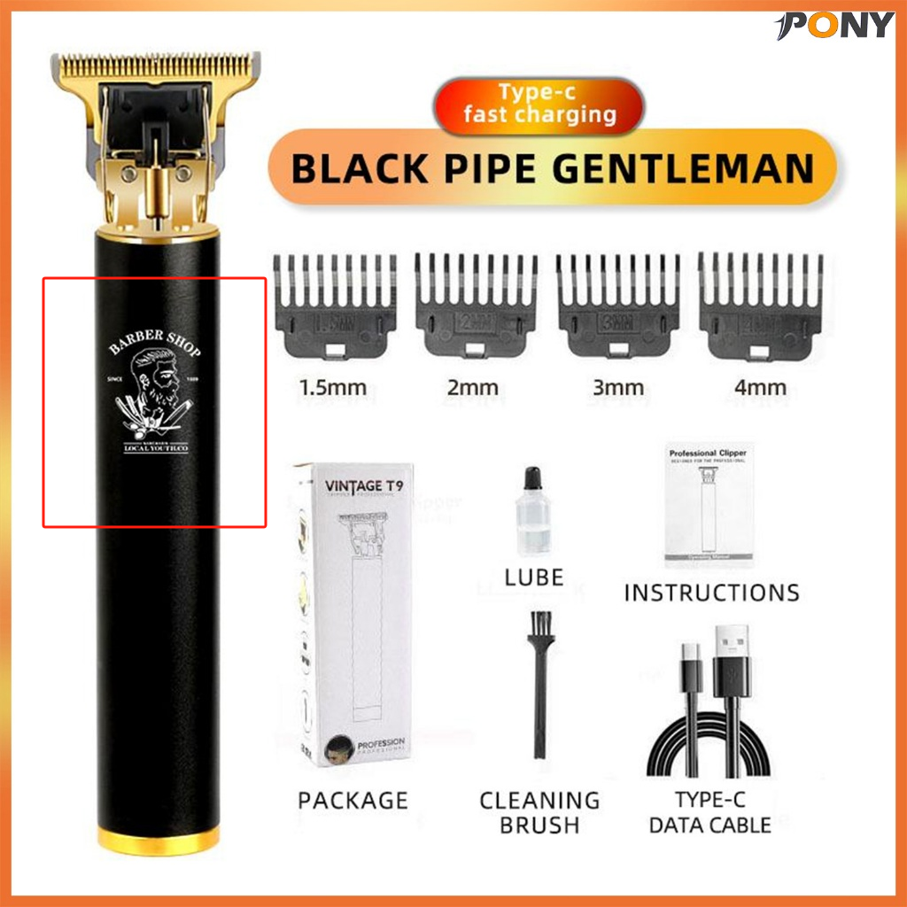 Hair Trimmer Barber Haircut Rechargeable Hair Clipper Cordless Men Hair ...