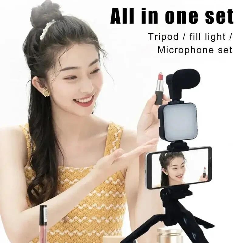 INRAM AY49 vlogger Kit with tripod, phone stand Mini desktop wireless ...