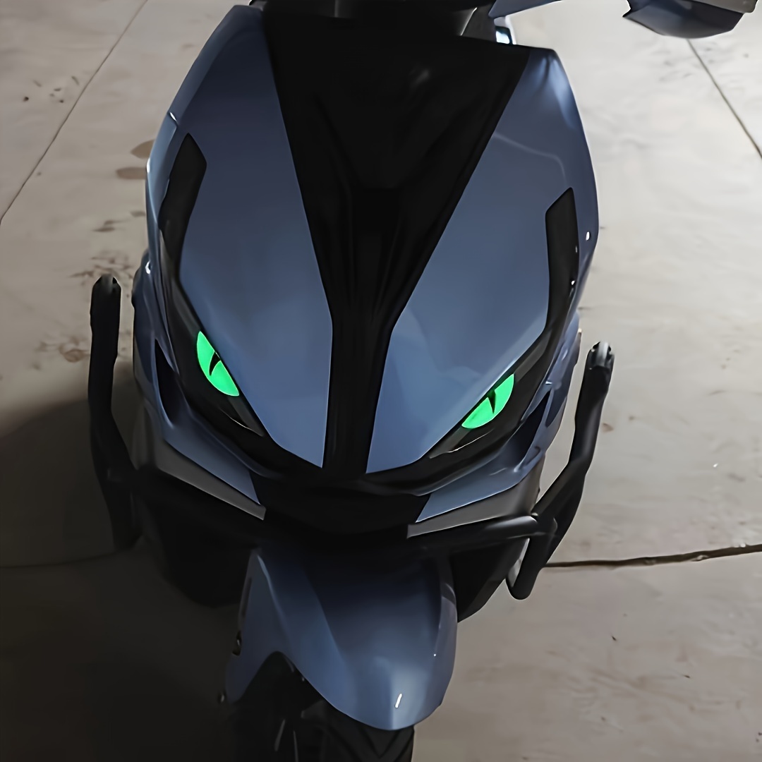 Luminous Devil Eye Vinyl Sticker-Suitable for Motorcycle, Scooter and ...