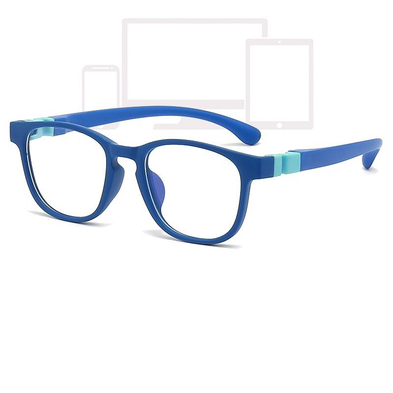 Detachable Children's Silicone Glasses Frame Anti-Blue Light Flat ...