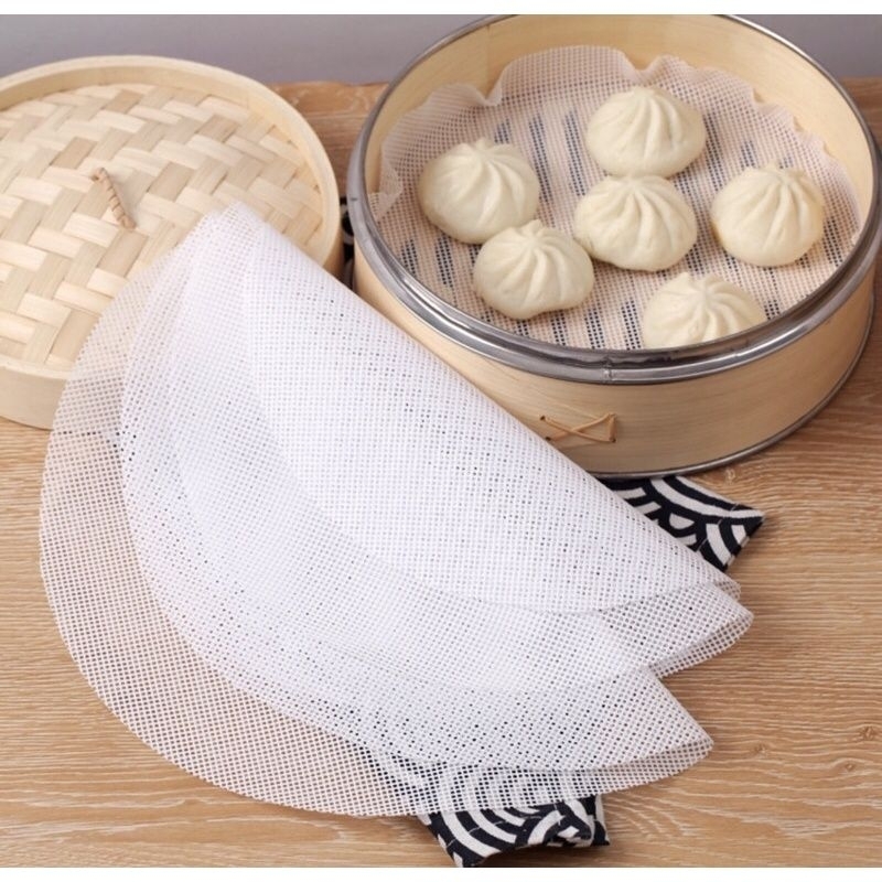 30cm Non-Stick Silicone Steamer Mat Round Tray Pad | Shopee Malaysia