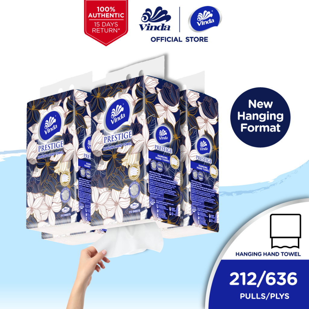 Vinda 3 Ply Prestige Hanging Tissue (212's) | Shopee Malaysia