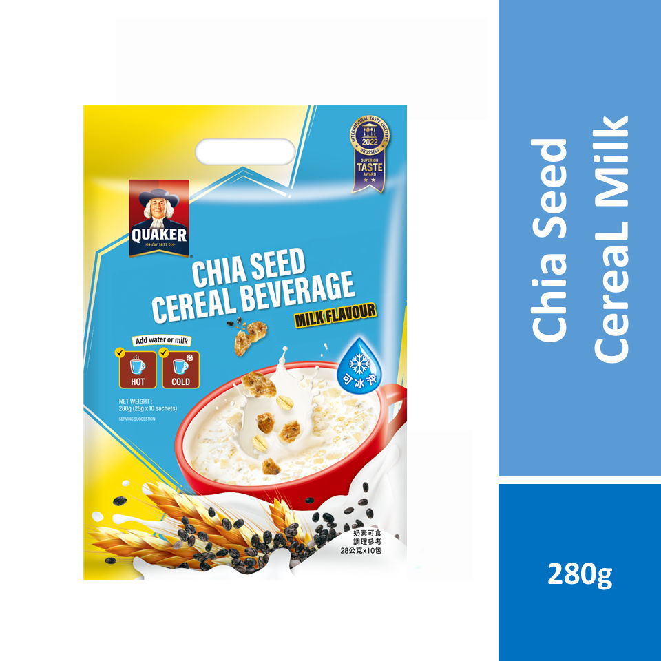Quaker Chia Seed Cereal Milk 280g | Shopee Malaysia