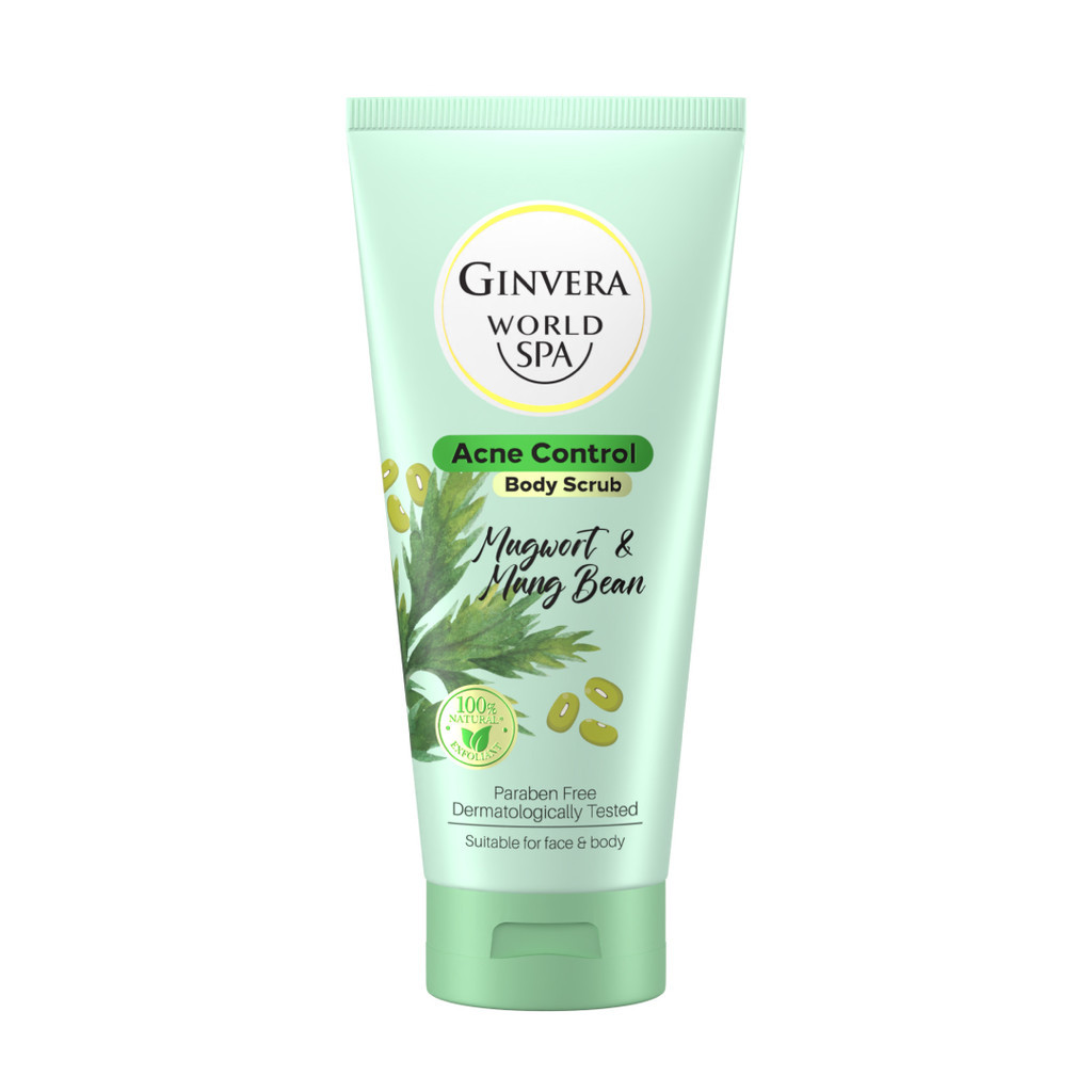 Ginvera World Spa Mugwort & Mug Bean Body Scrub (200ml) | Shopee Malaysia