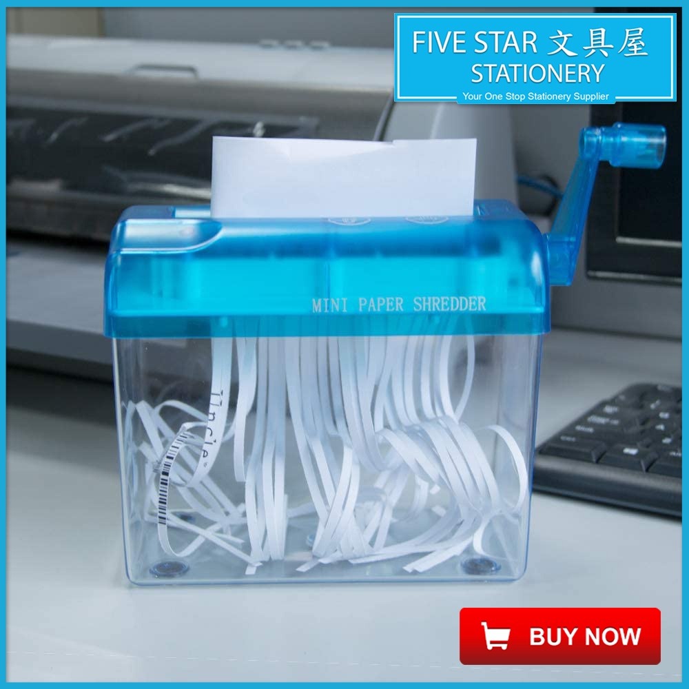 Mini Manual Paper Shredder A6 Office Document Destroyer Receipts ...