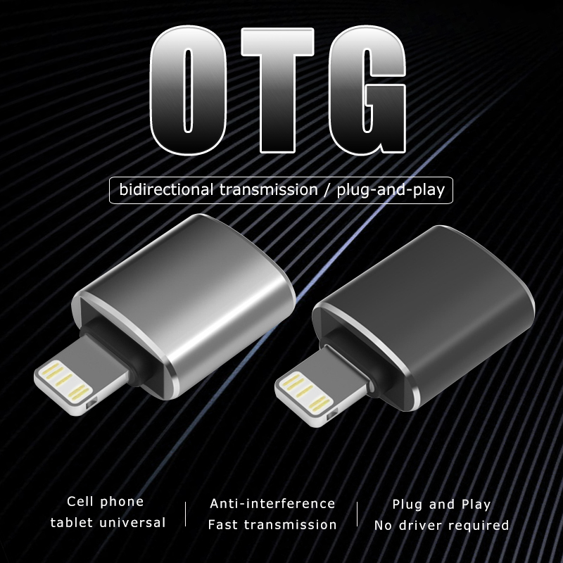 OTG Male to USB 3.0 Female Adapter OTG Compatible with iPhone/Ipad for ...