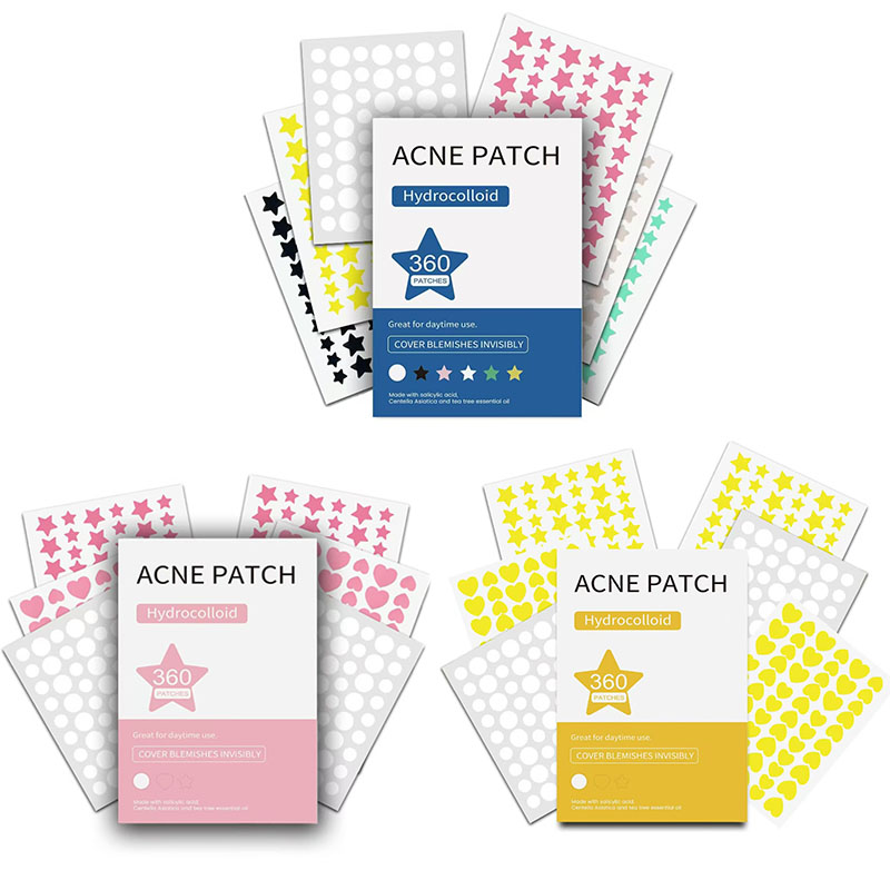360pcs Pimple Patches For Face, Hydrocolloid Acne Patch For Covering ...
