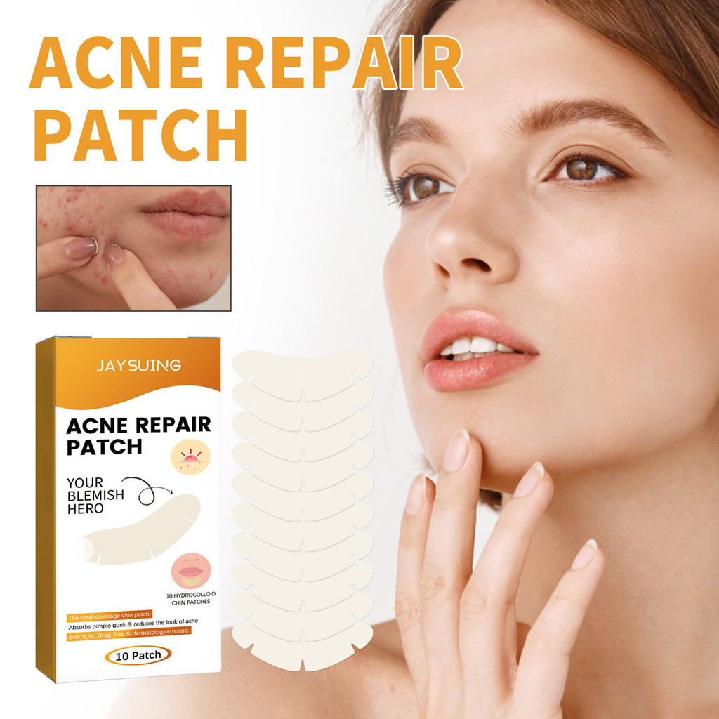 CHIBEL 10 Patches Chin Acne Patch Hydrocolloid Acne Pimple Patch ...