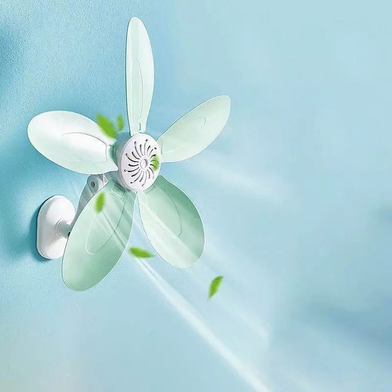 Wall Fan and Ceiling Fan Stick Wall Fan 15W5 Leaf Shaking Head Pink ...