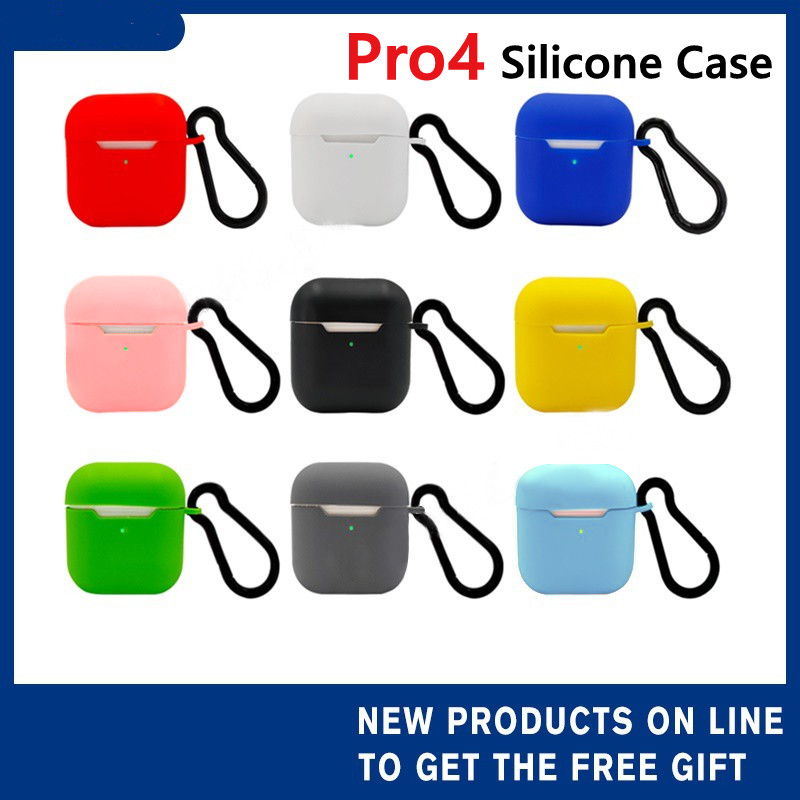 Case For AirPods Pro 4 TWS Bluetooth Pro4 Earphone Protective Silicone ...