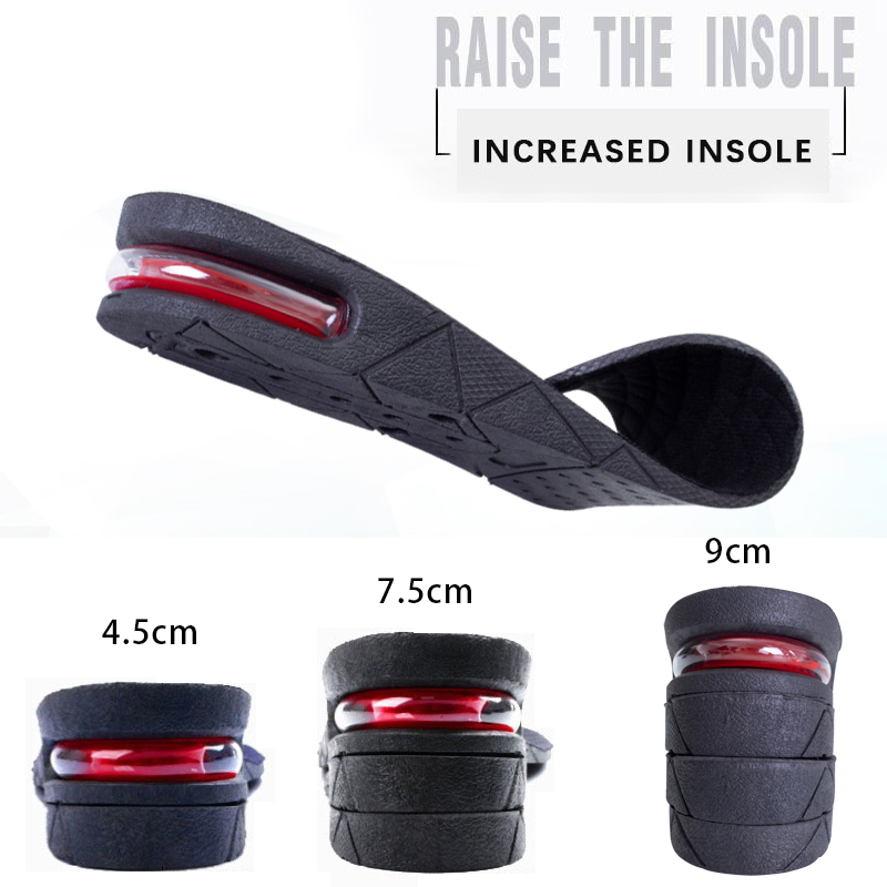 Adjustable Height Increase Insoles 4.5/7.5/9cm Hard-Wearing Sole ...
