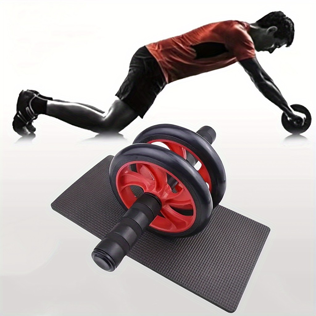 Two Wheels Abdomen Fitness Roller Abdomen Shrinking Body Sculpting ...