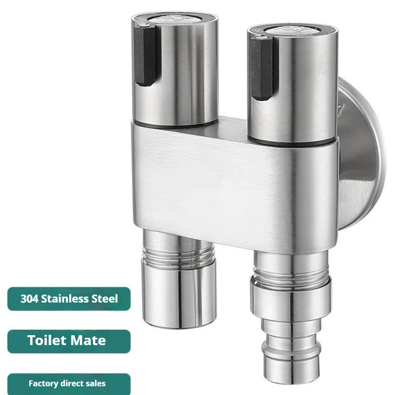 304 Stainless Steel Dual-Control Faucet, Two-Way Water Distribution ...