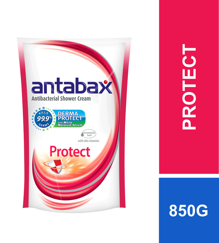 Antabax Antibacterial Body Wash Shower Cream Protect (Refill Pack) 850g ...