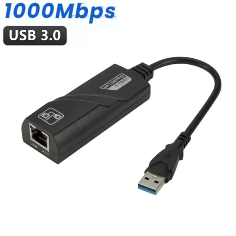 USB to LAN 3.0 gigabit Network Adapter Ethernet RJ45 10 100 1000 Mbps ...
