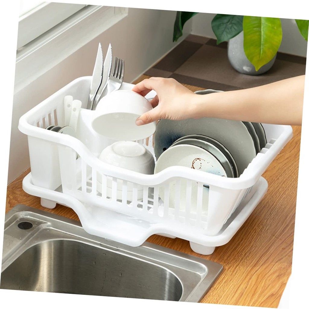 Plastic Drain Rack Kitchen Dish Drying Utensil Rack Sink Storage Rack ...