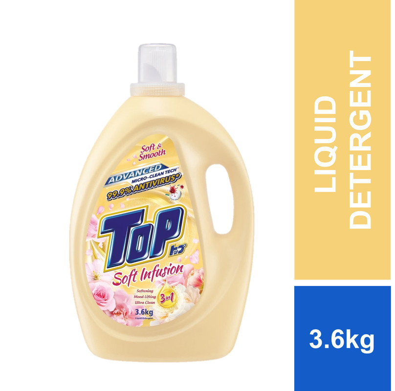 Top Liquid Detergent 3in1 Soft Infusion Bottle 3.6kg | Shopee Malaysia
