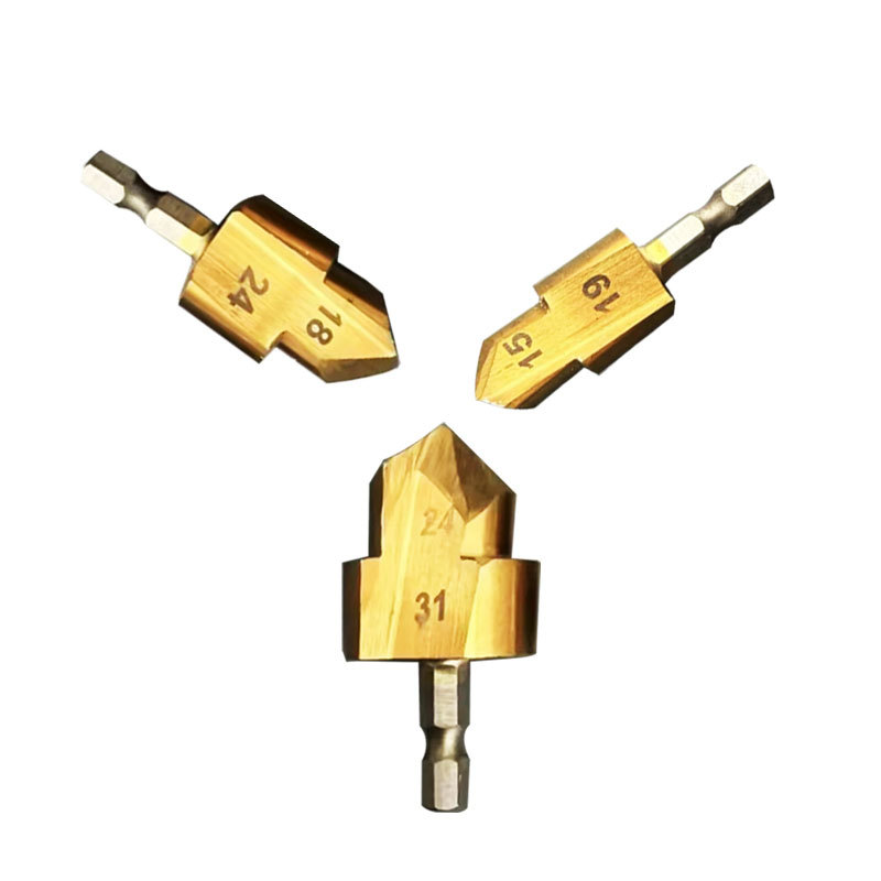 1 Set PPR Hose Lifting Bit Water Pipe Reamer Four Six Diversified Tube ...