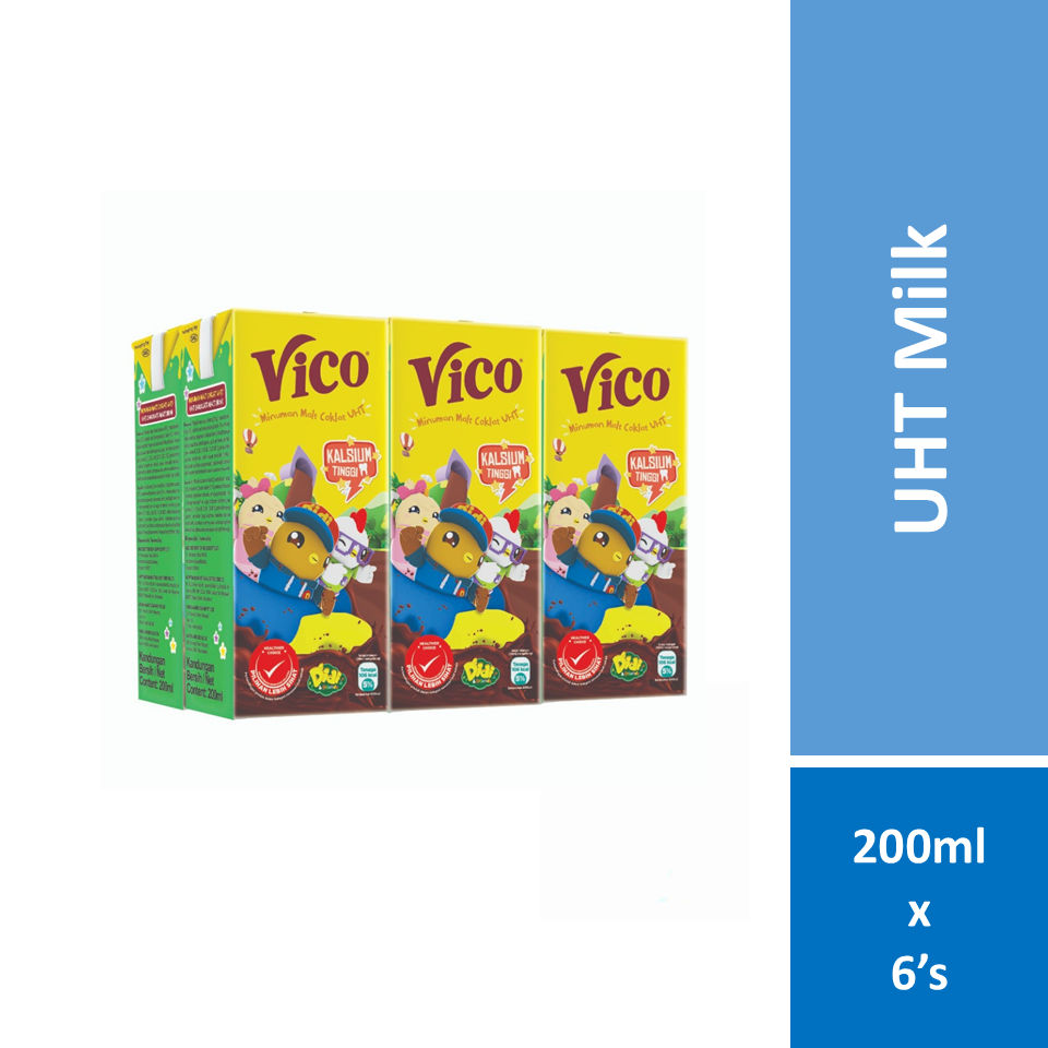 Vico UHT Milk 200ml x 6 | Shopee Malaysia