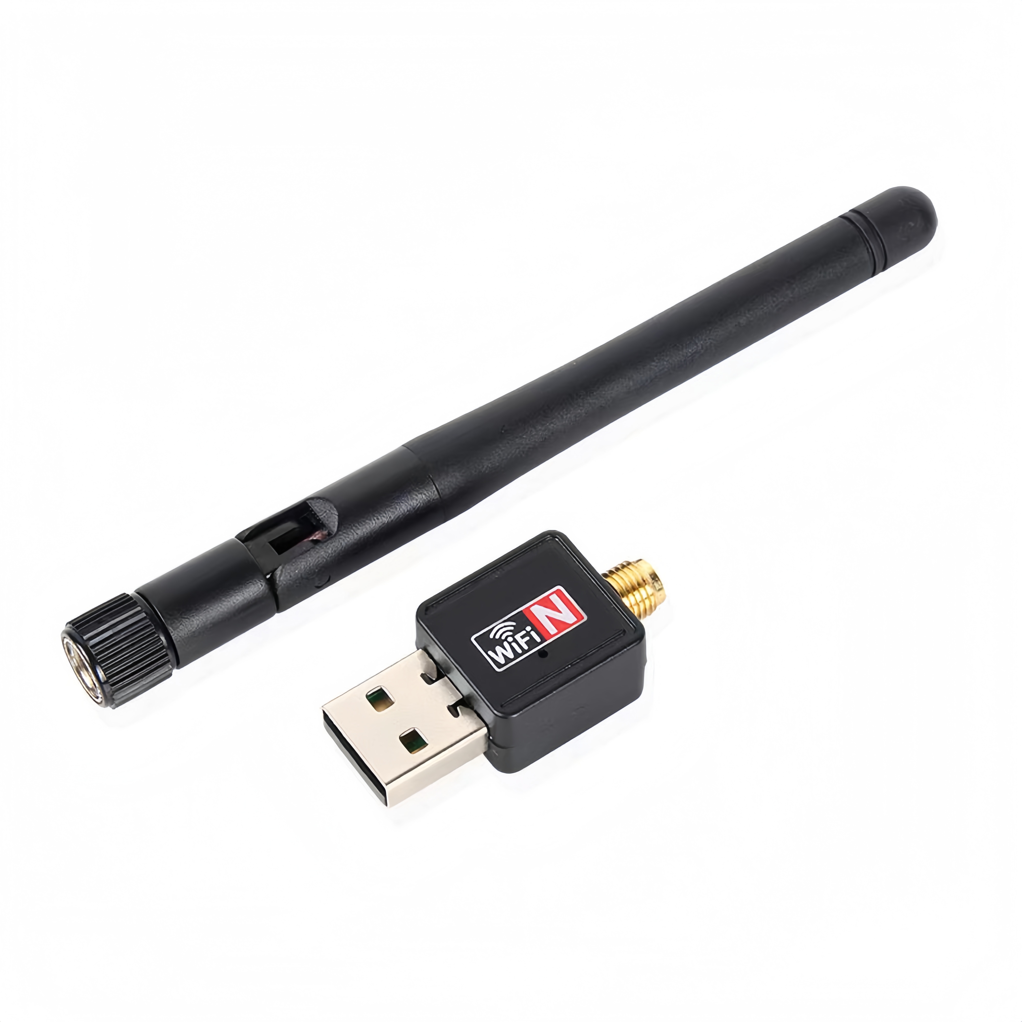 Mini USB WiFi Adapter Wireless Network Card LAN Receiver Dongle Antenna ...