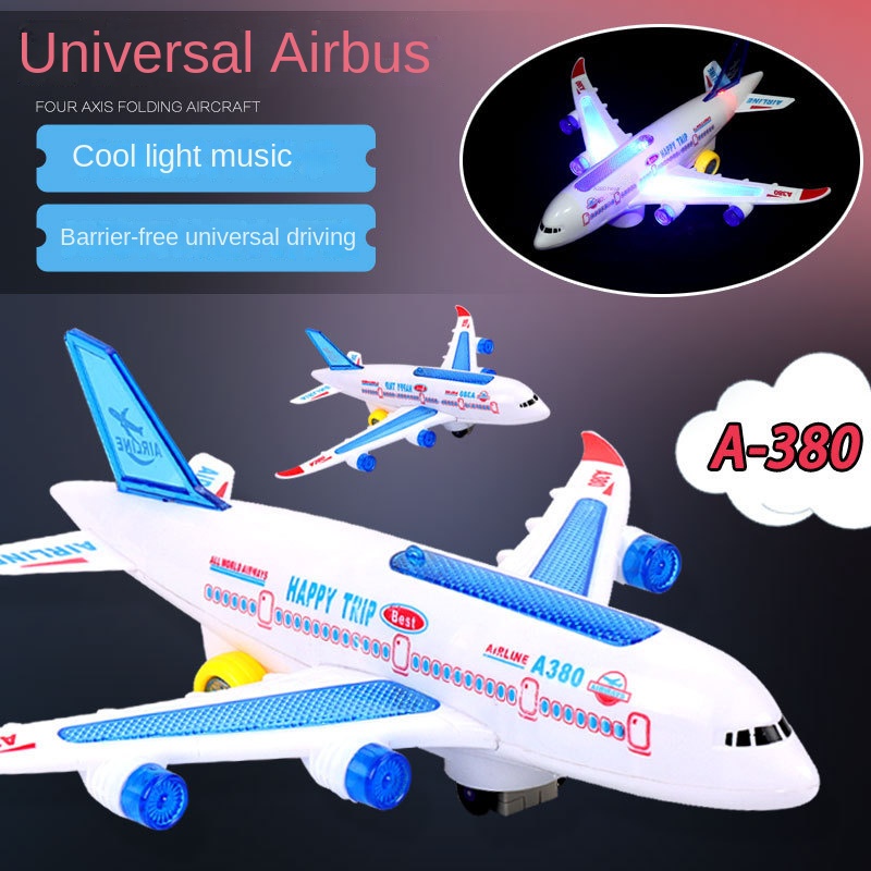 With Music Light Electric Universal Airliner A380 Large Air Bus ...