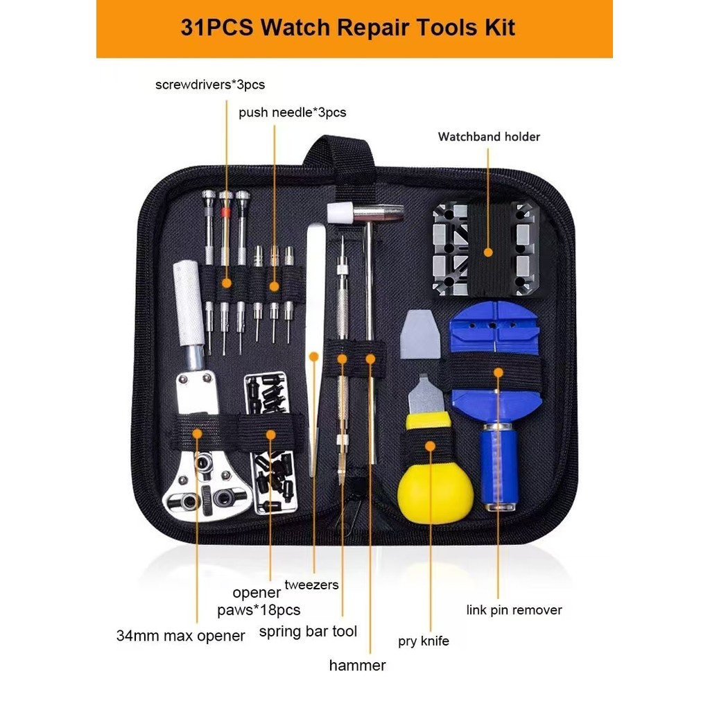 Watch Spring Bar Tool Watch Repair Kit, Replace Battery, Watch Repair ...