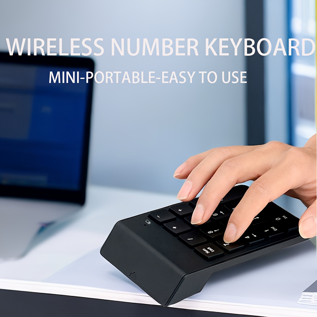 18 key numeric keyboard, portable silent numeric pad, password keyboard, ultra-thin numeric ...