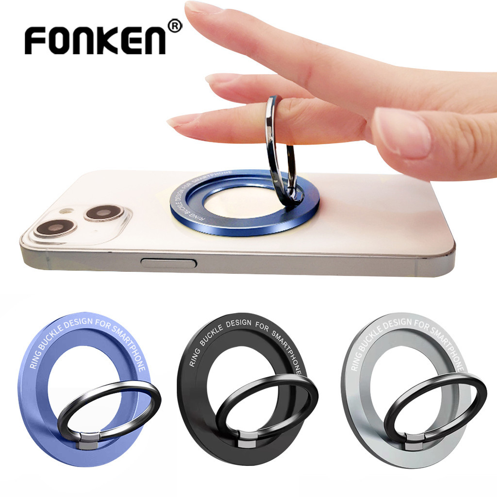 Fonken Magnetic Ring Phone Holder for iPhone 12 13 14 Ultra-thin Metal ...