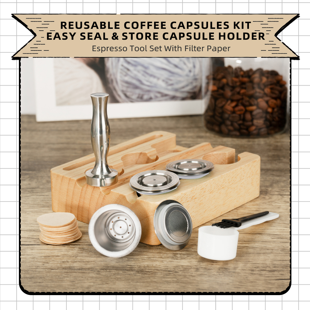 New Reusable Capsule Kit Compatible with Nespresso Original Line Models ...