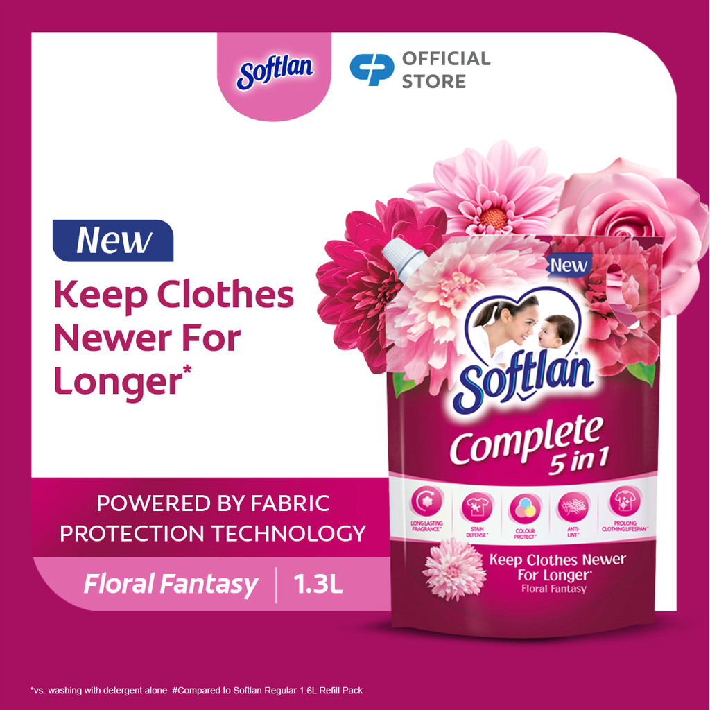 Softlan Complete Floral Fantasy/Spring Fresh Refill (1.3L/500ML ...