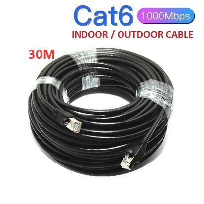 30M Utp Cat6 double-layer waterproof and sunscreen outdoor RJ45 Gigabit ...