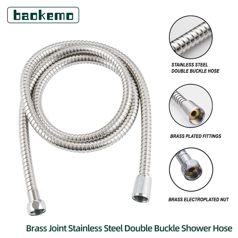 BAOKEMO Flexible Hose Shower Hoses Stainless Steel Fle xible Tube Pipe ...