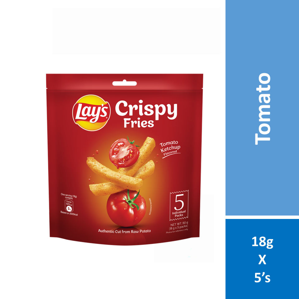 Lays Crispy Fries Tomato (5x18g) | Shopee Malaysia
