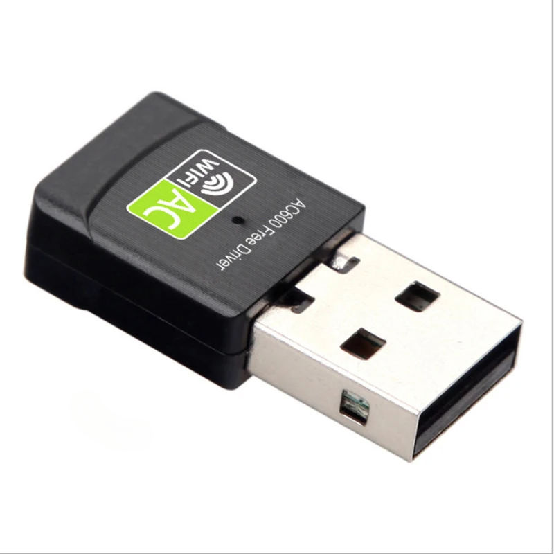 AC600 Free Drive Dual Band USB Wireless Adapter 2.4G 5G for Desktop ...