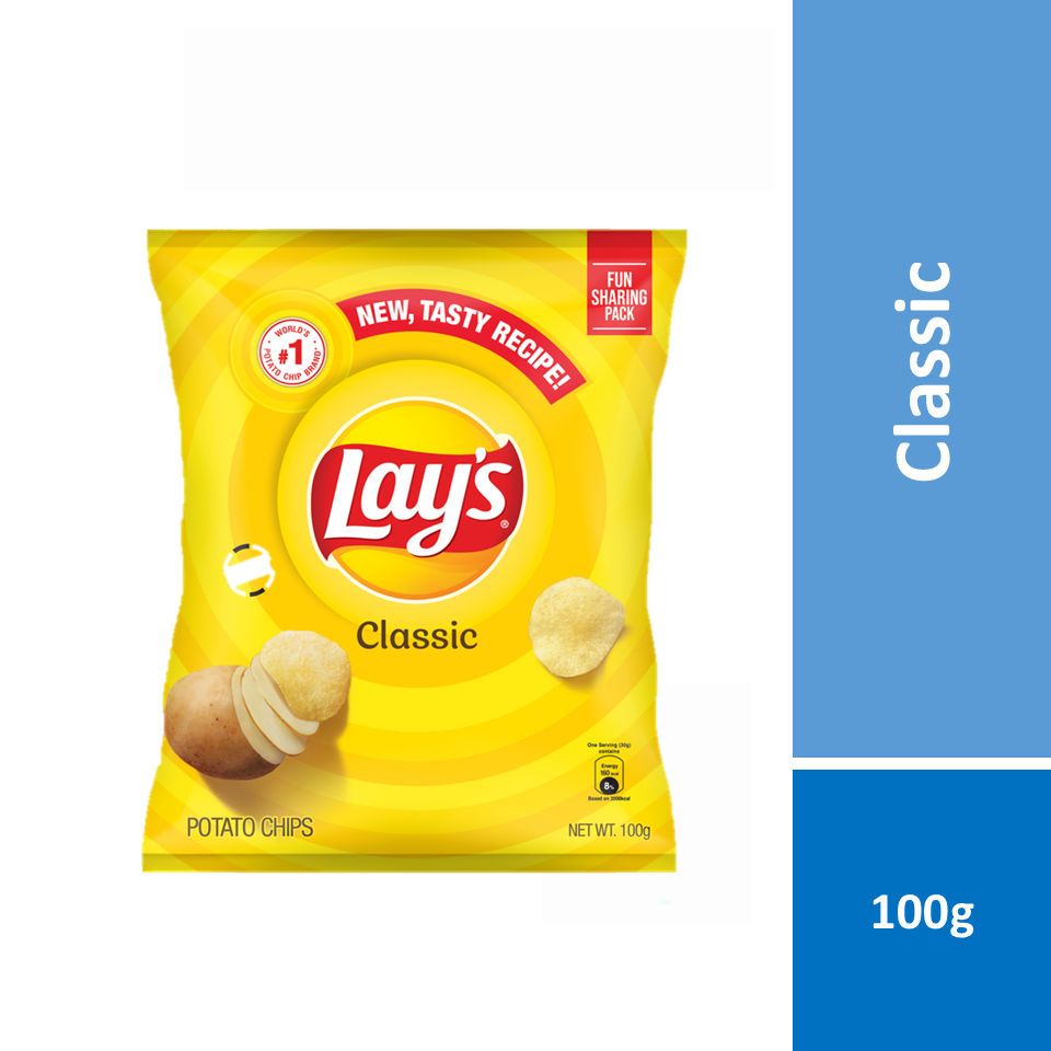 Lay's Classic Potato Chips 100g | Shopee Malaysia