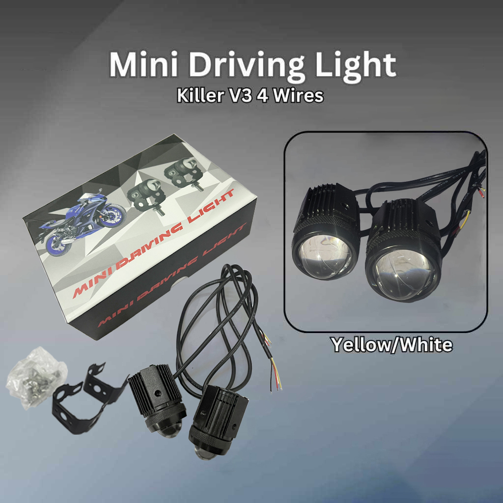 Car MINI LED Spot Light V1 DRIVING LIGHT 3 wires v1 killer Car Lamp ...